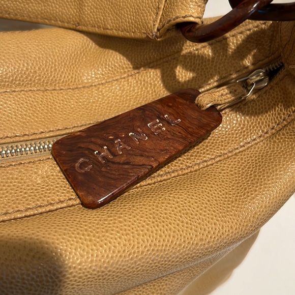 CHANEL | Bags | Chanel Wood Chain Shoulder Bag | Poshmark